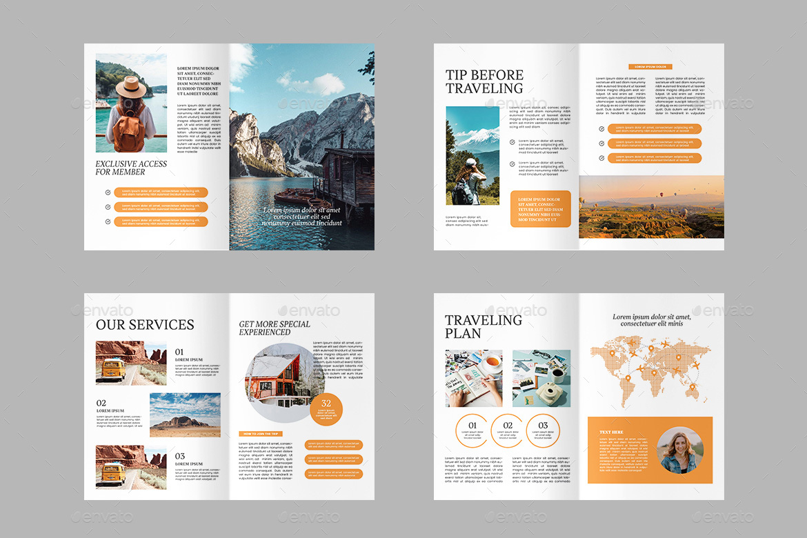Travel Agency Brochure, Print Templates | GraphicRiver