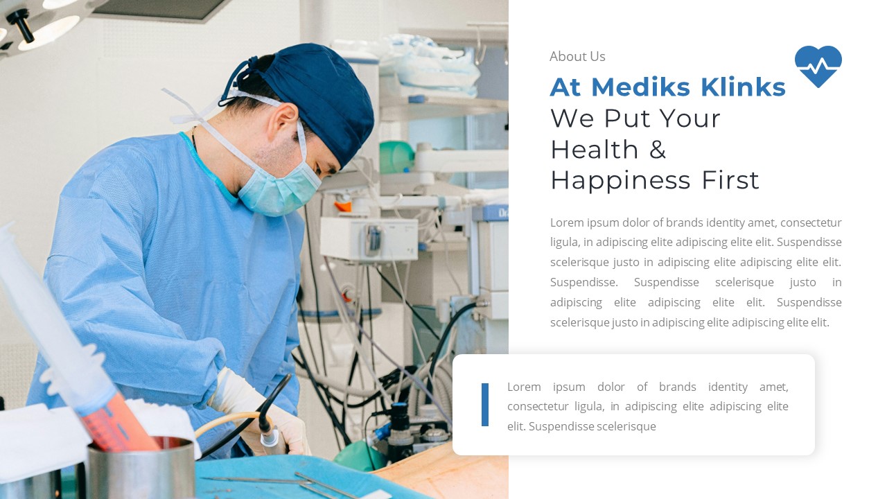 Mediks Klinik - Medical PowerPoint Template, Presentation Templates