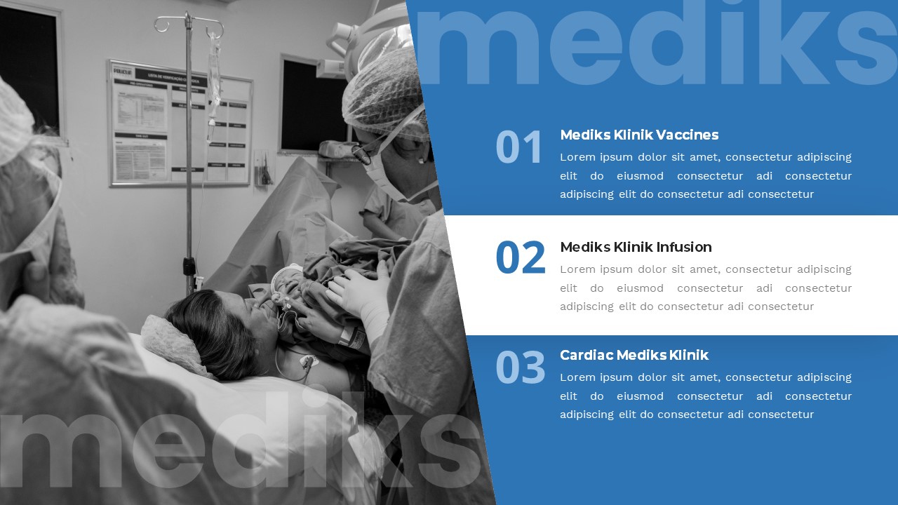 Mediks Klinik - Medical PowerPoint Template, Presentation Templates