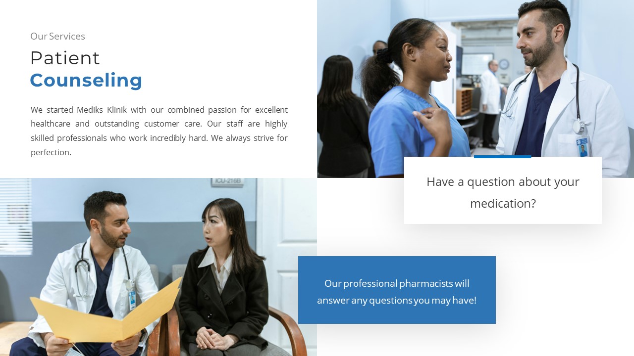 Mediks Klinik - Medical PowerPoint Template, Presentation Templates