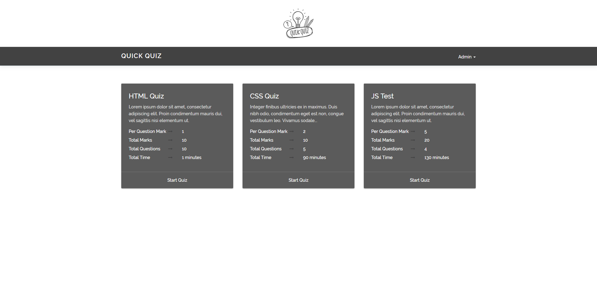 Quick Quiz – Laravel Quiz and Exam System by media-city | CodeCanyon