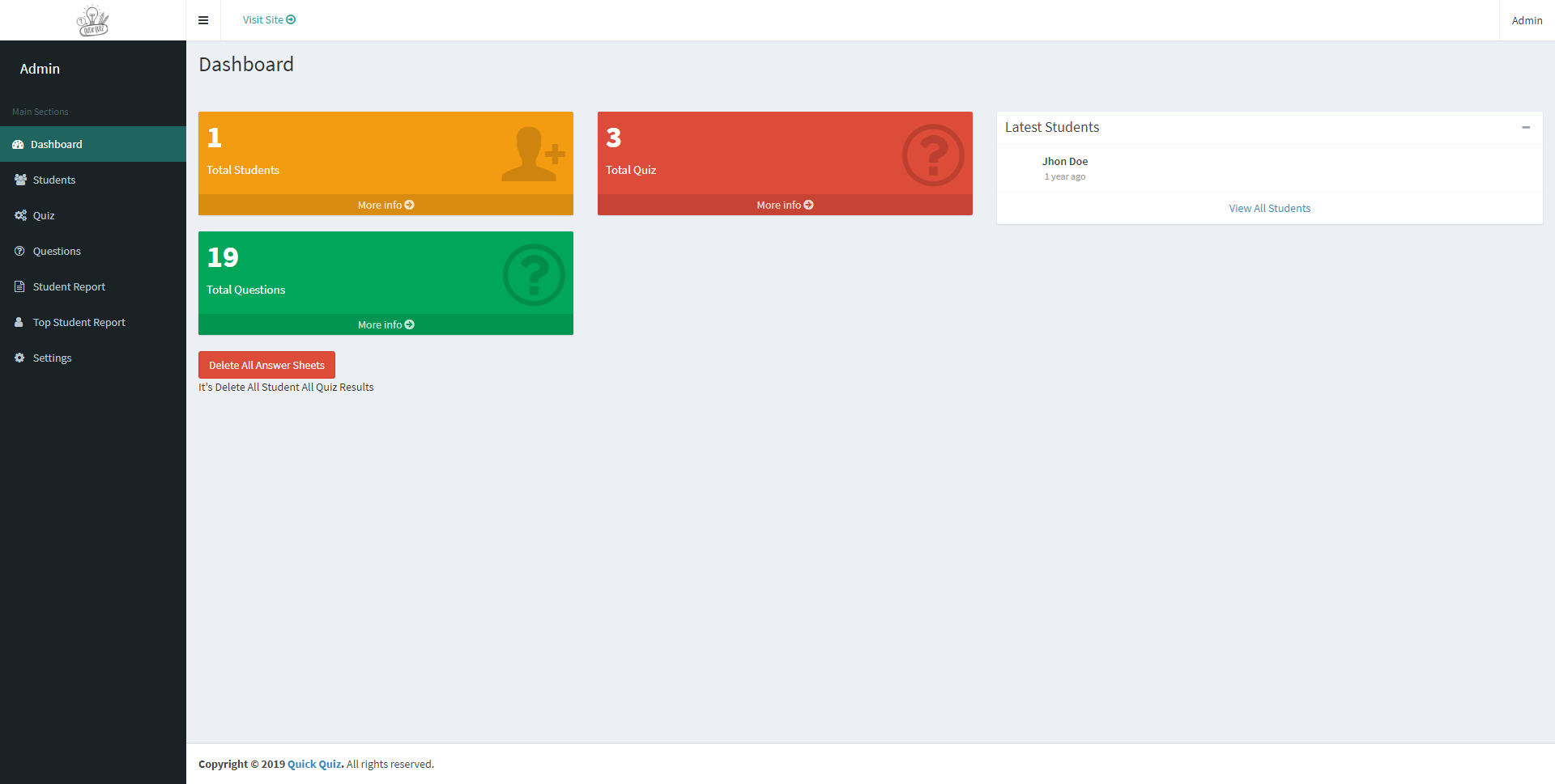Quick Quiz – Laravel Quiz and Exam System by media-city | CodeCanyon