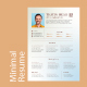 Beige Classic A4 Cv Resume Template, Print Templates | GraphicRiver