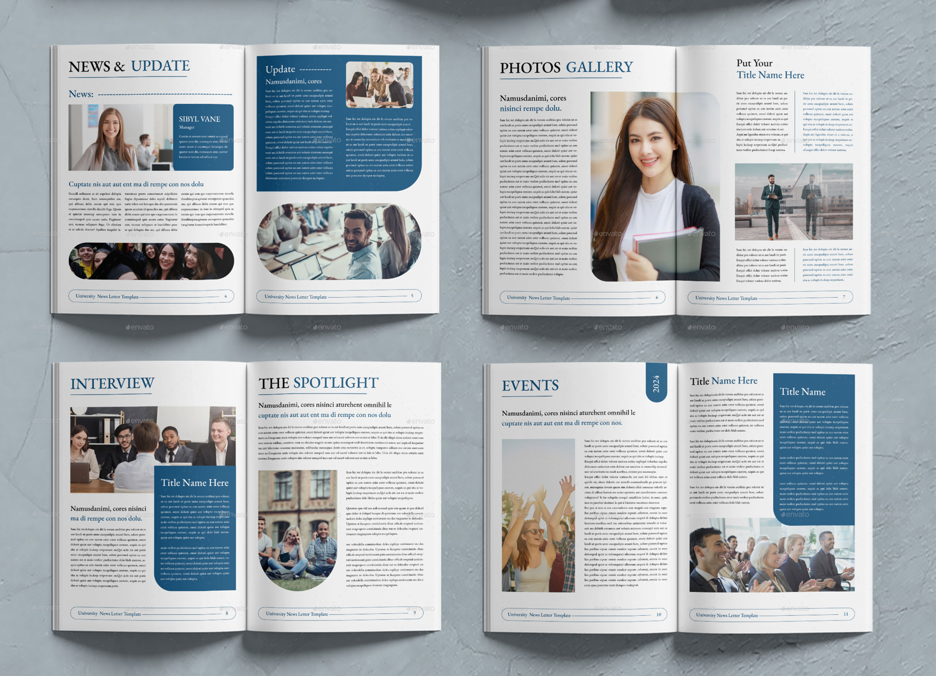 Newsletter Design Template, Print Templates | GraphicRiver