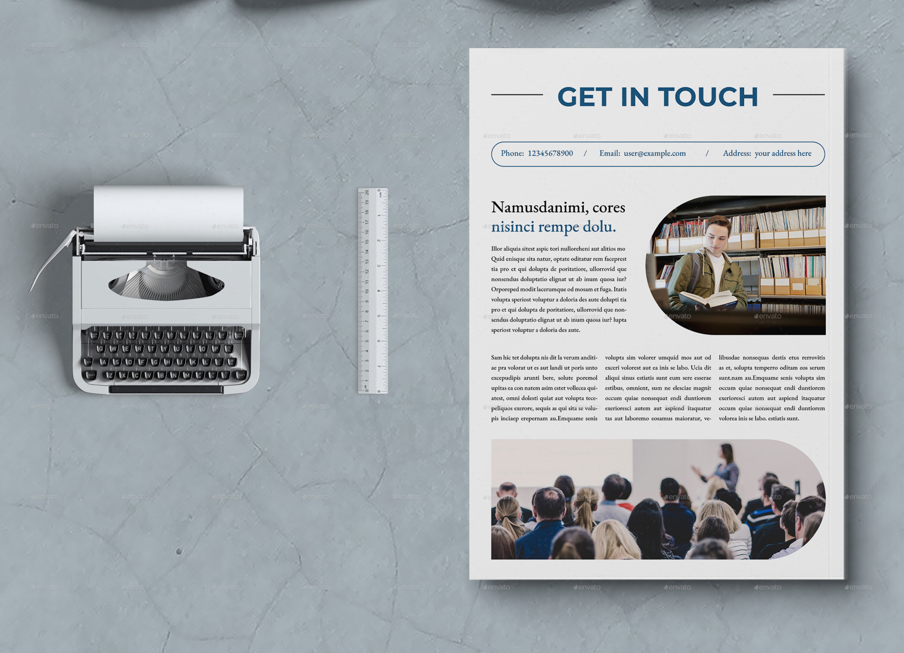 Newsletter Design Template, Print Templates | GraphicRiver