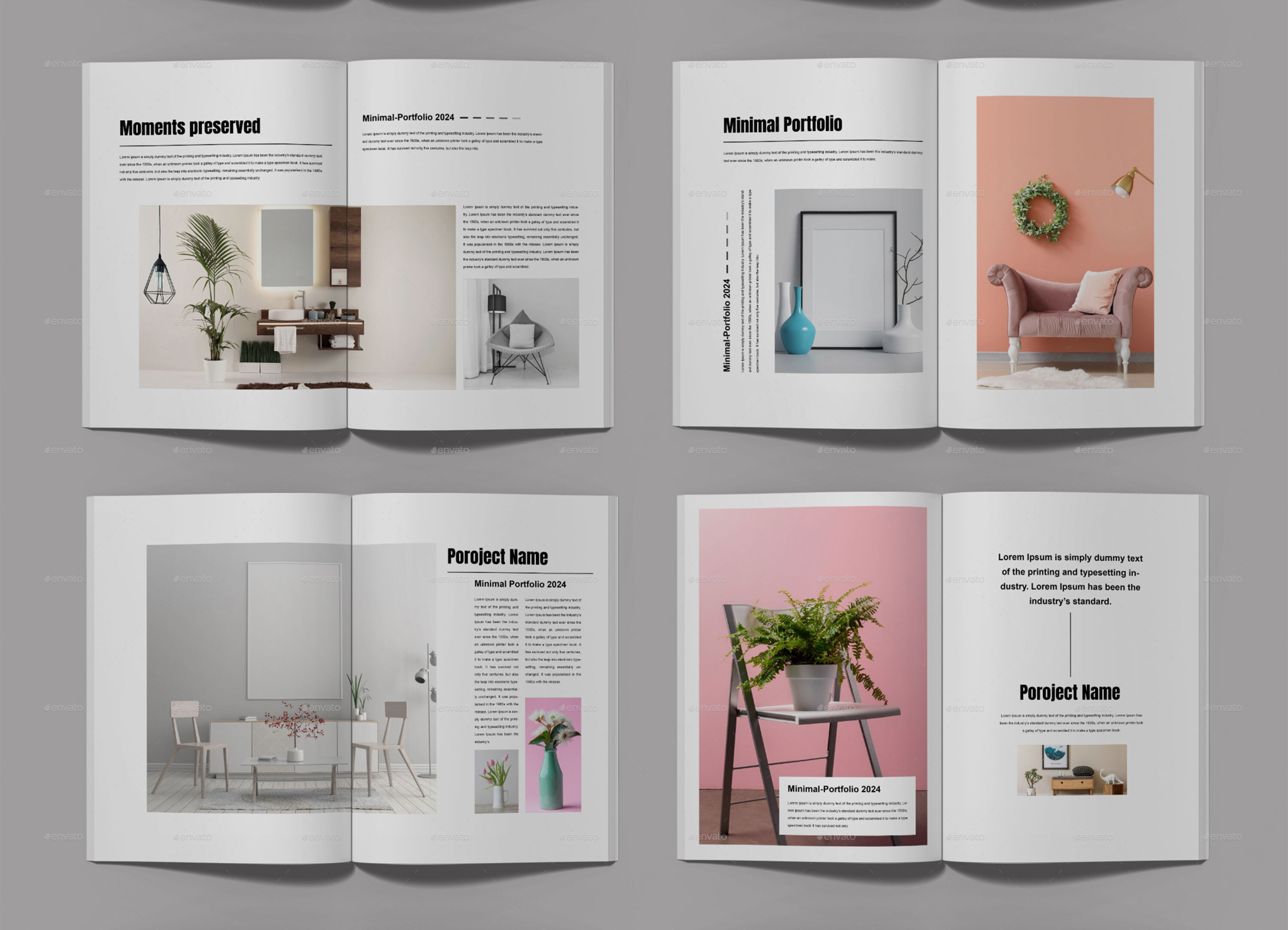 Minimal Portfolio Templates, Print Templates | GraphicRiver