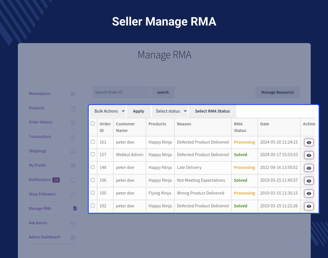 WooCommerce Multi Vendor RMA Plugin by Webkul | CodeCanyon