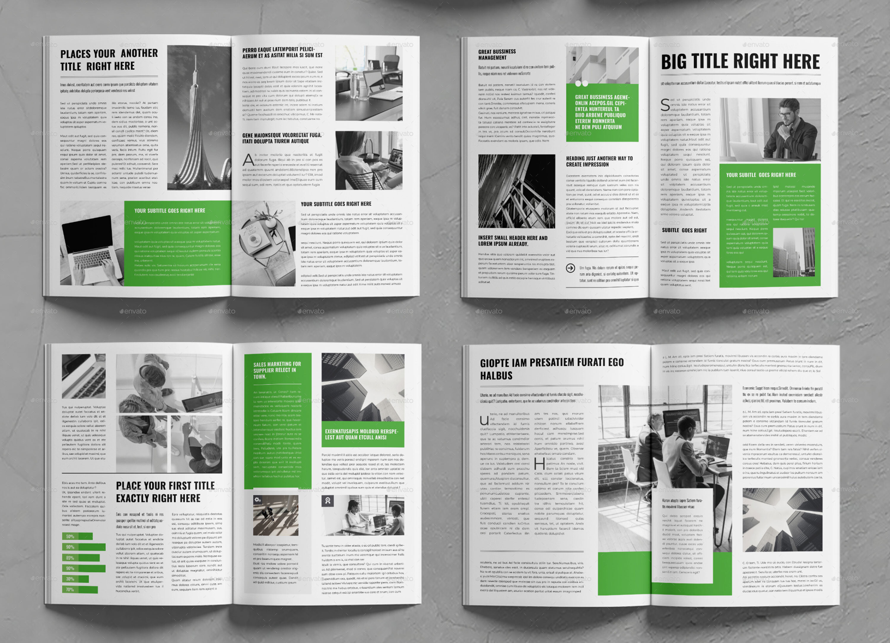 Business Newsletter Magazine Design, Print Templates | GraphicRiver