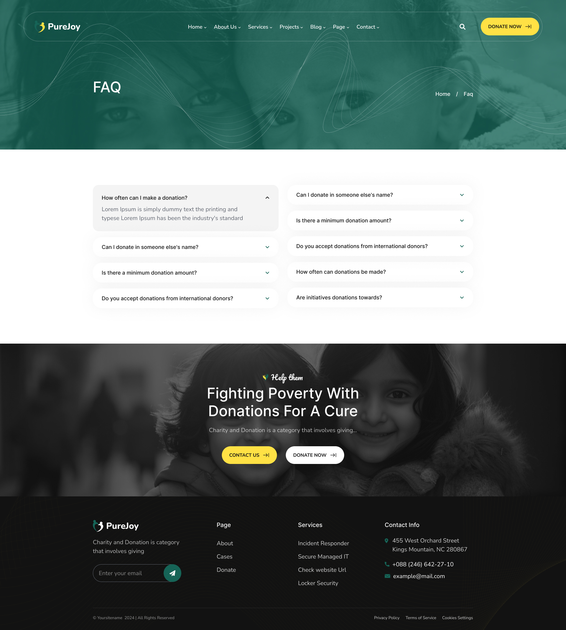 PureJoy - Charity & Nonprofit Figma Template by kinforce | ThemeForest