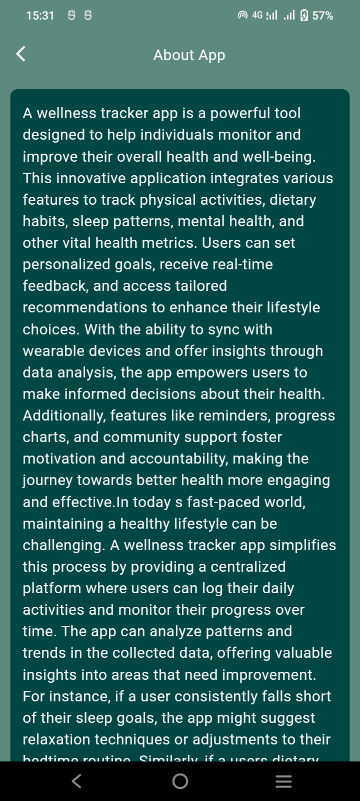 Wellness Tracker App Flutter UI Kit by CodentraTech | CodeCanyon