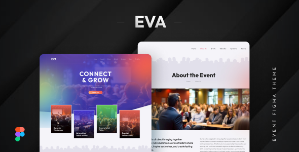 Eva - Event & Conference Figma Template by creaheads | ThemeForest