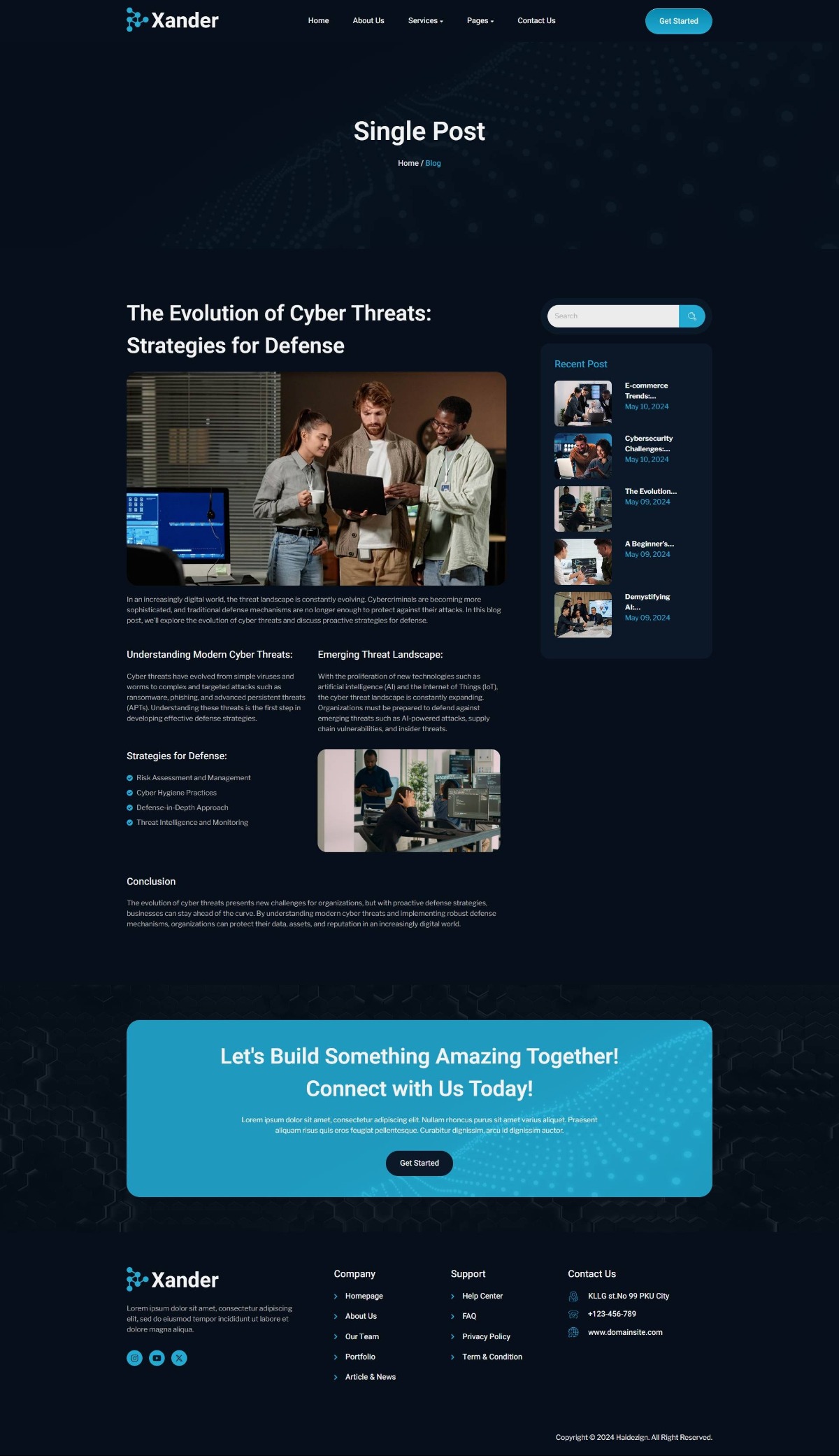 Xander - Tech Company Elementor Template Kit by Haidezign | ThemeForest
