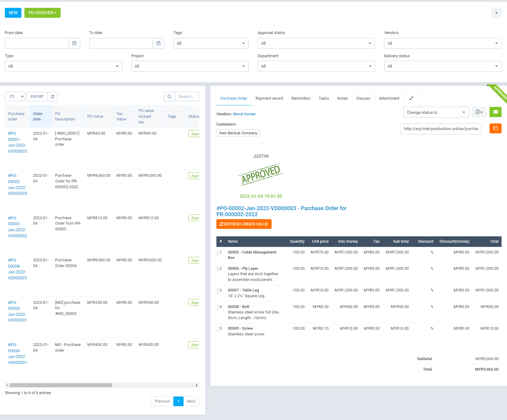 Purchase Management module for Perfex CRM by GreenTech_Solutions ...