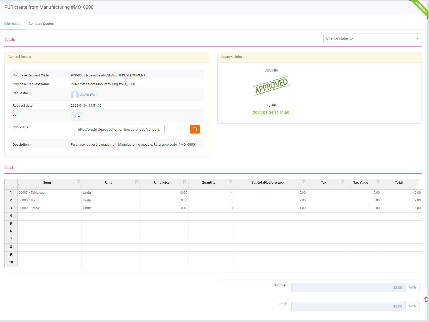 Purchase Management module for Perfex CRM by GreenTech_Solutions ...