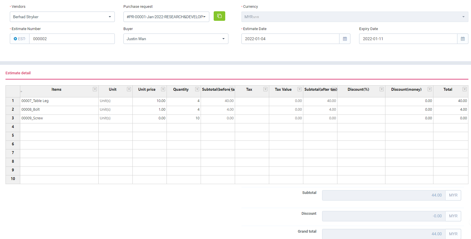 Purchase Management module for Perfex CRM by GreenTech_Solutions ...