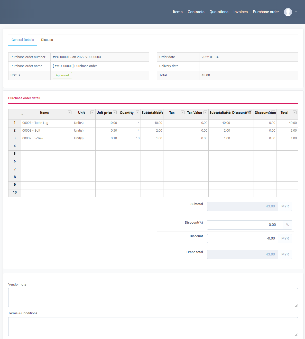 Purchase Management module for Perfex CRM by GreenTech_Solutions ...