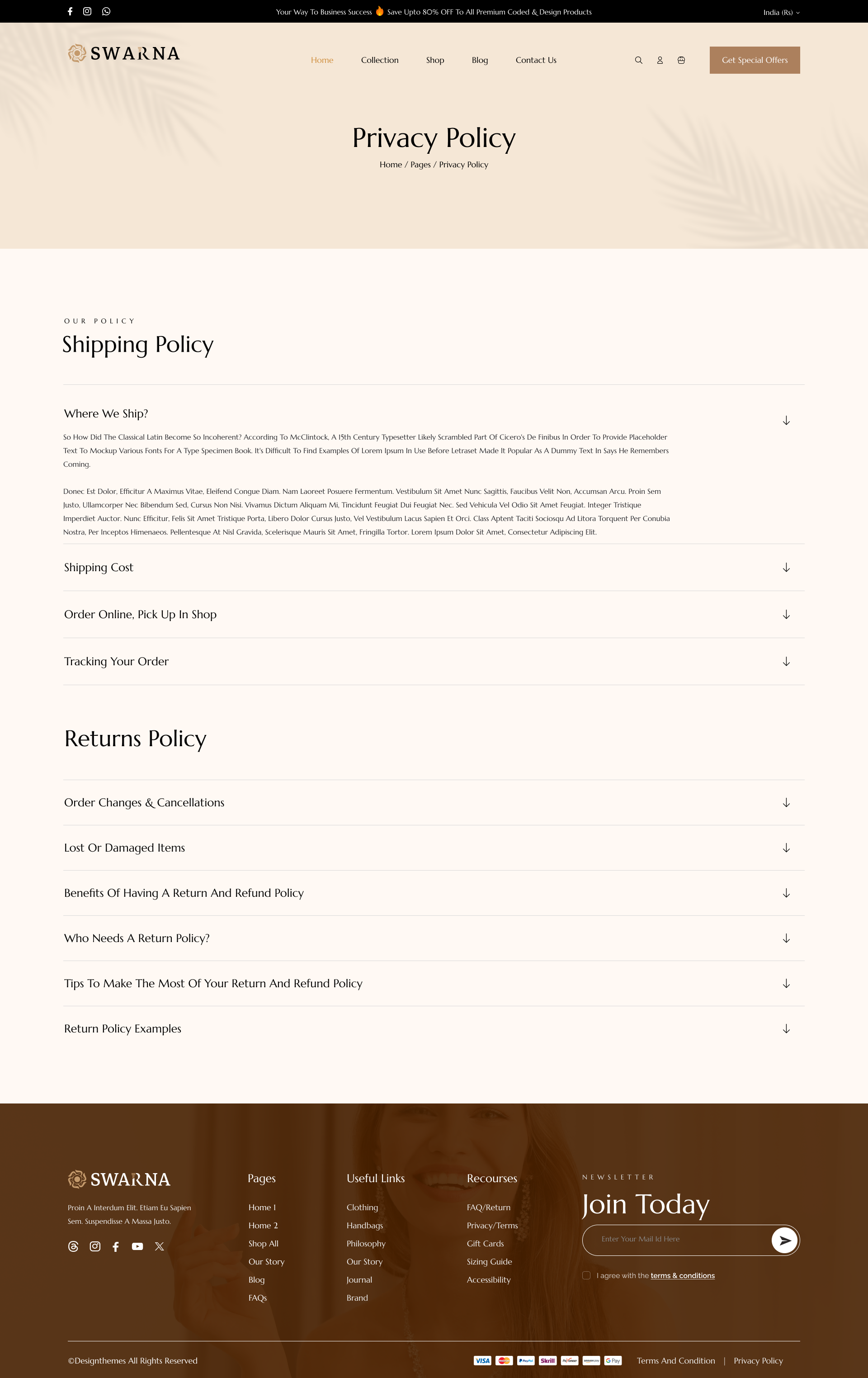 Swarna - Jewelry Store Website Figma Template by venusweb | ThemeForest