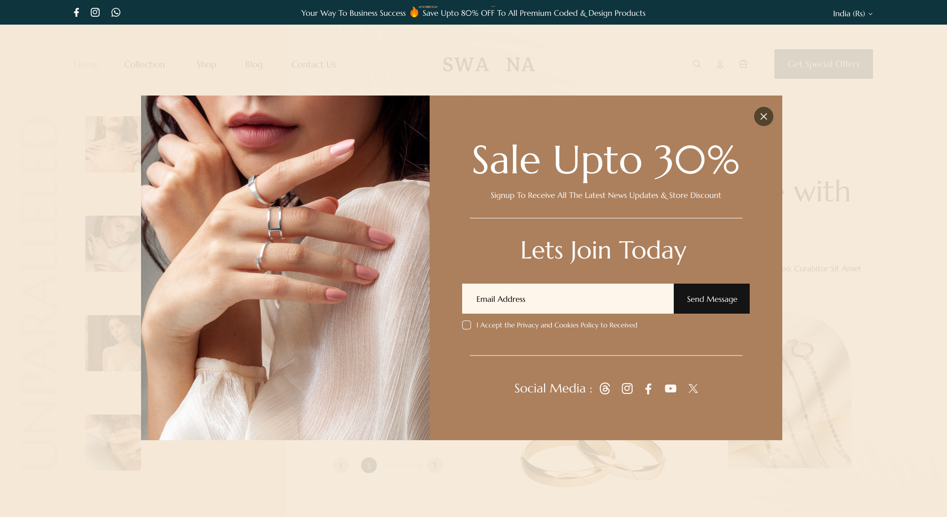 Swarna - Jewelry Store Website Figma Template by venusweb | ThemeForest