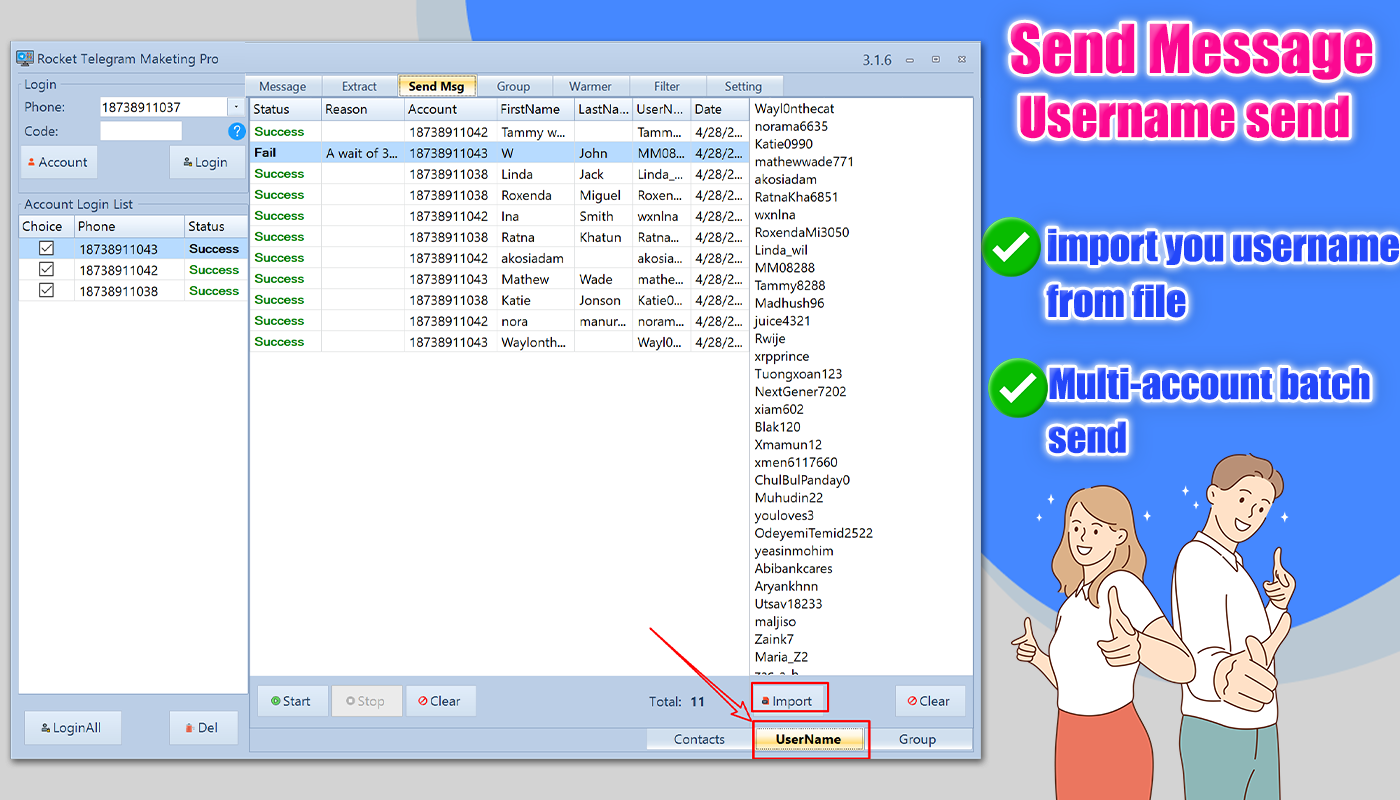 Telegram Marketing Tools-Scraper/Extract/Add/Search/Invite Member by ...