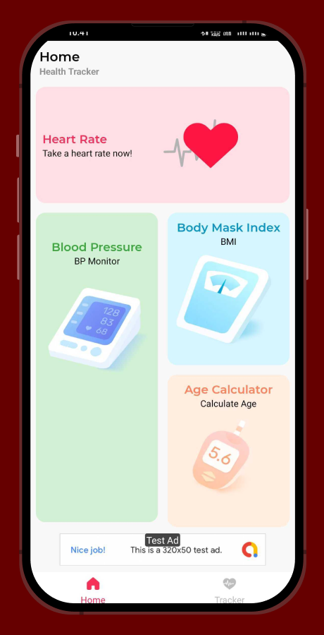 Heart Rate Blood Pressure Monitor - BP Monitor - Health Tracker - BMI ...