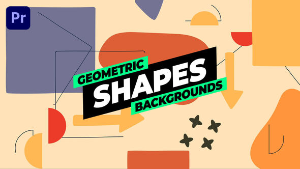 Geometric Shapes Backgrounds, Premiere Pro Templates | VideoHive