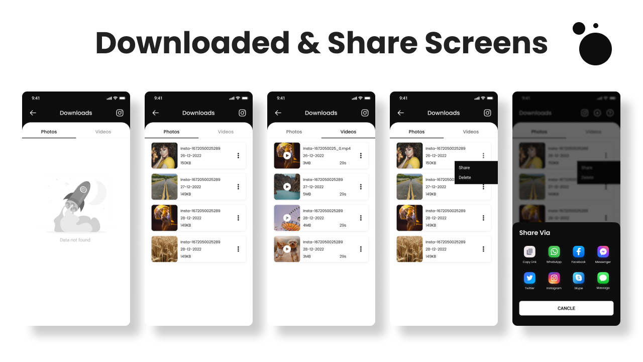 Vidsaver Instagram Video Downloader App React Native Cli Template Android Ios App By