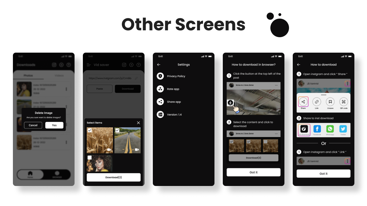 VidSaver - Instagram video downloader app | React Native CLI template | Android / iOS app by ...
