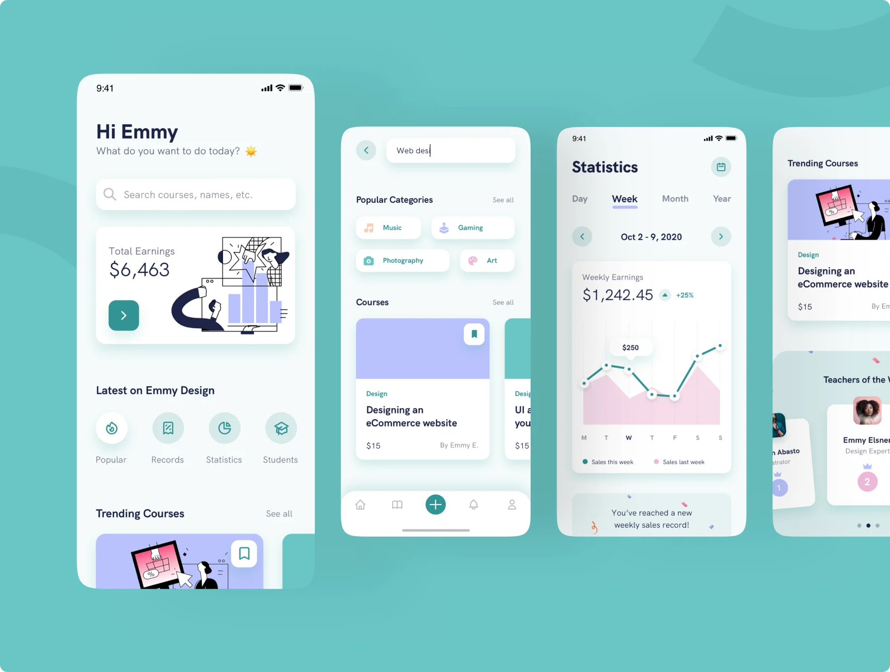 Education App UI Kit by Imcoder13 | CodeCanyon