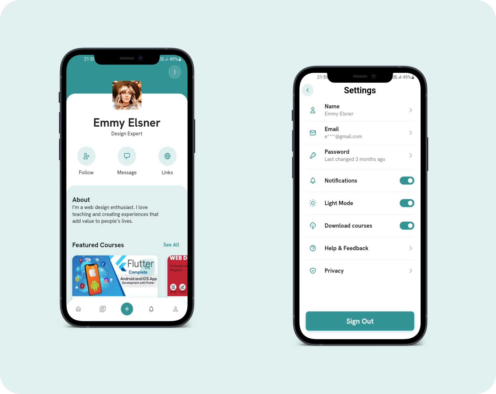 Education App UI Kit by Imcoder13 | CodeCanyon