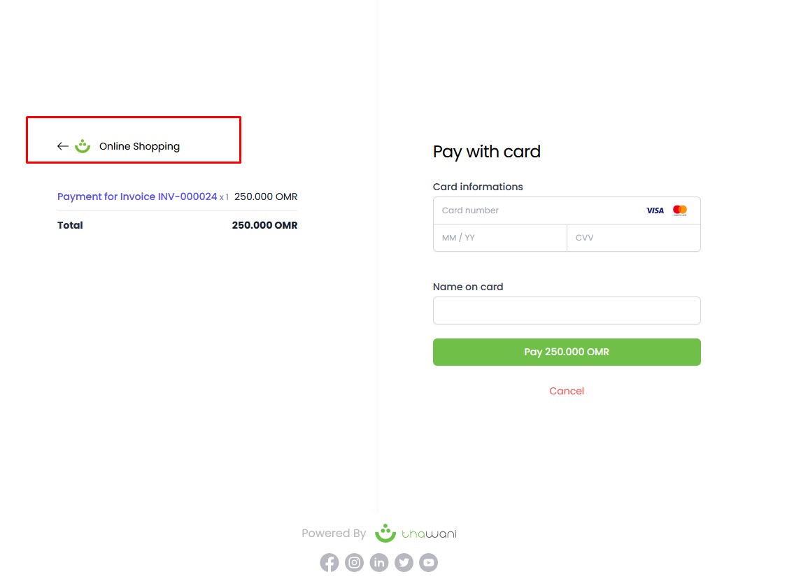 Thawani Payment Gateway Module For Perfex Crm By 7edgetech Codecanyon