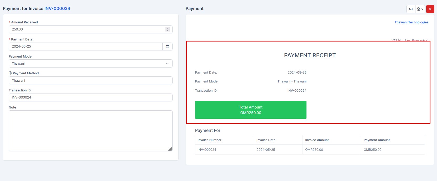 Thawani Payment Gateway Module For Perfex Crm By 7edgetech Codecanyon