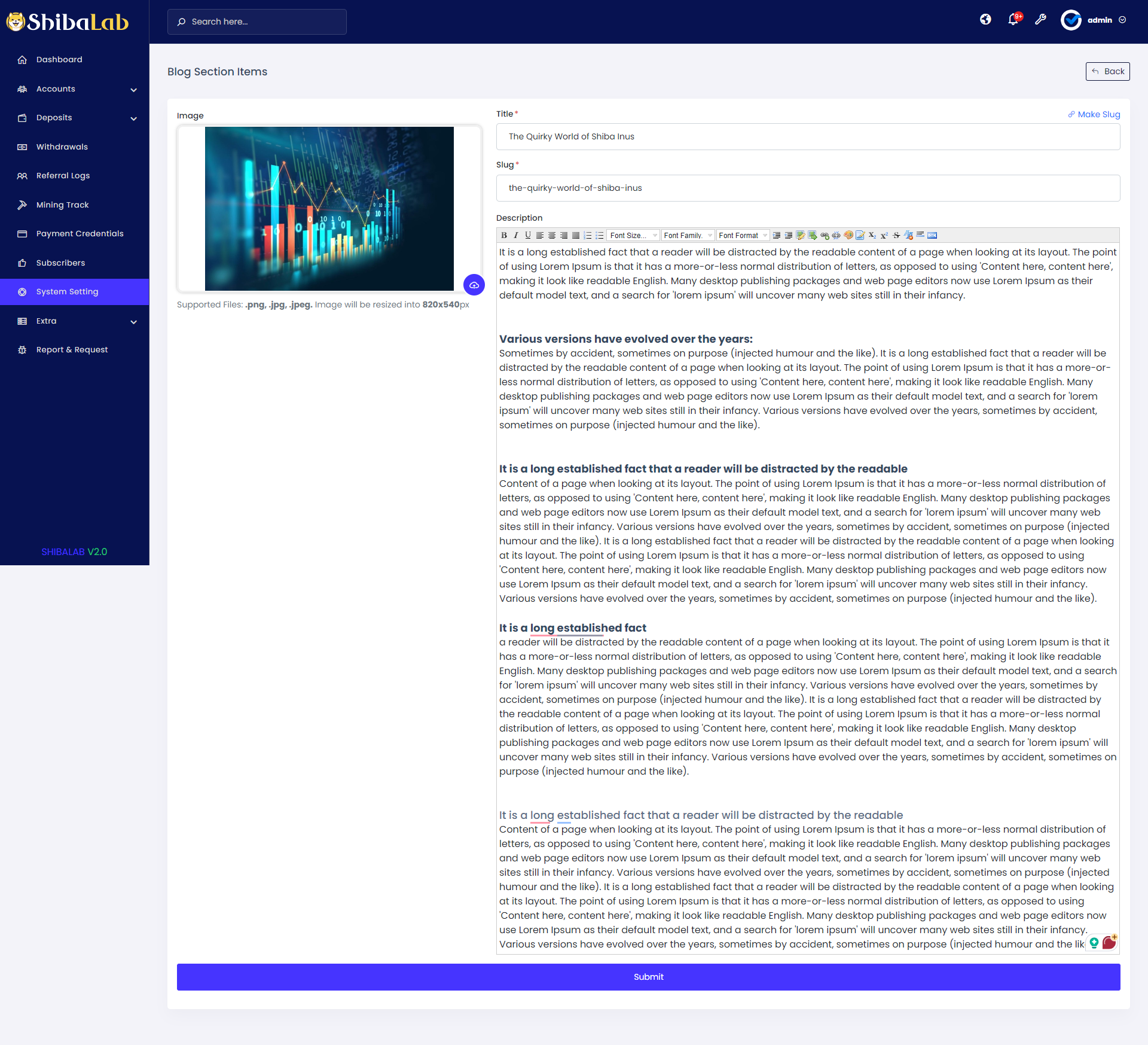 ShibaLab - Shiba Inu Cloud Mining Platform by ViserLab | CodeCanyon