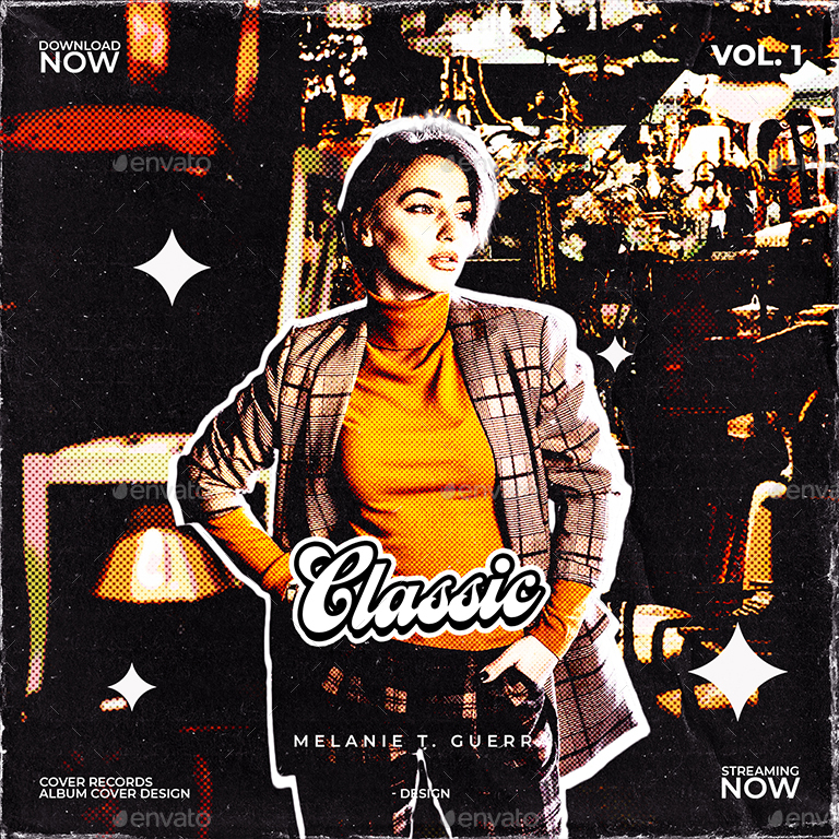 Classic Album Cover Art Template, Web Elements | GraphicRiver
