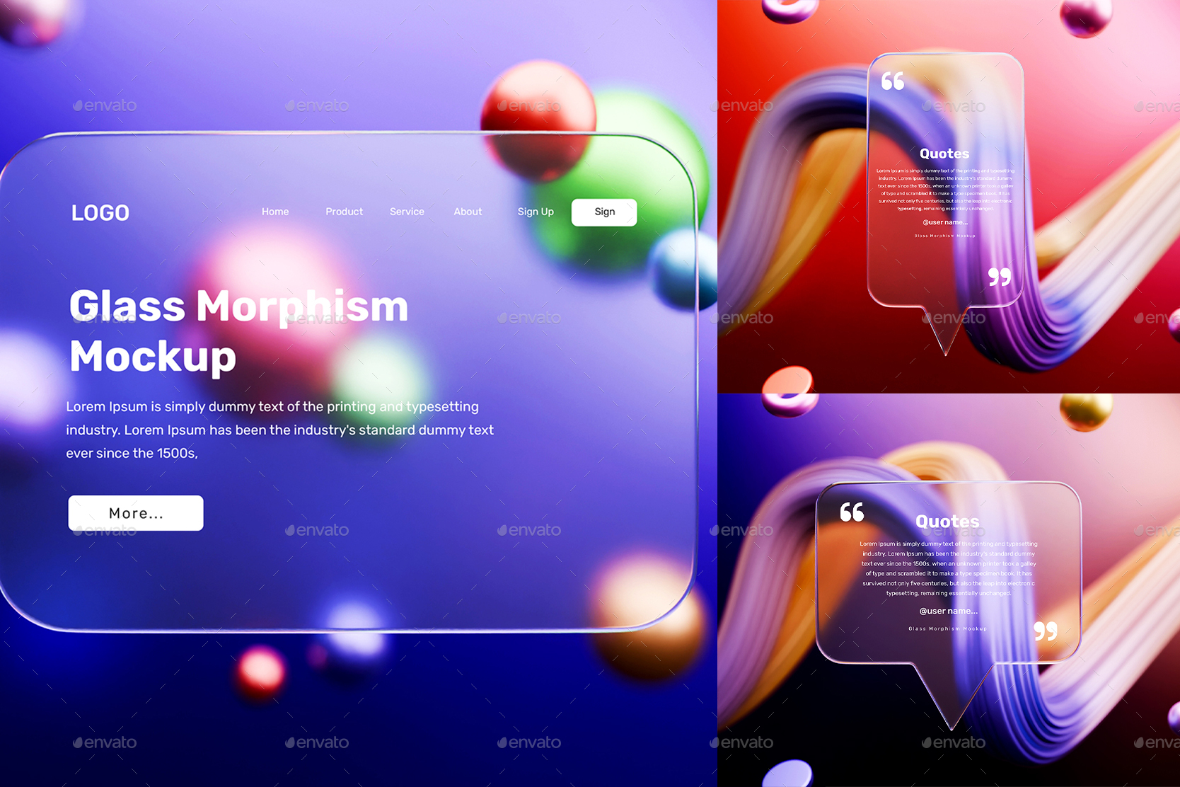 Glass Mockup PSD file., Graphics | GraphicRiver