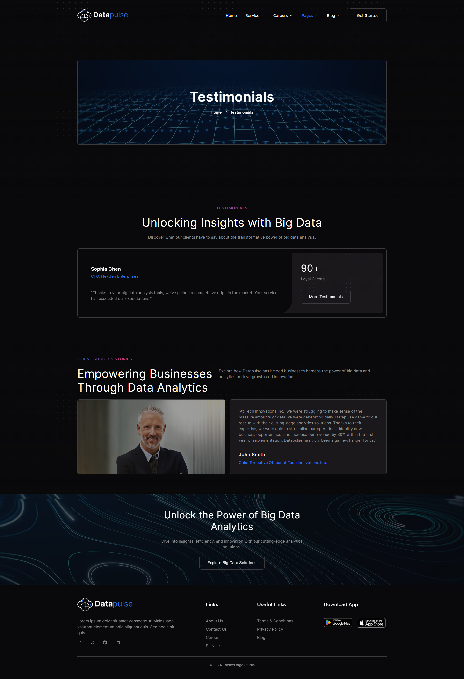 Datapulse - Big Data Analytics Elementor Pro Template Kit by themeforgestudio