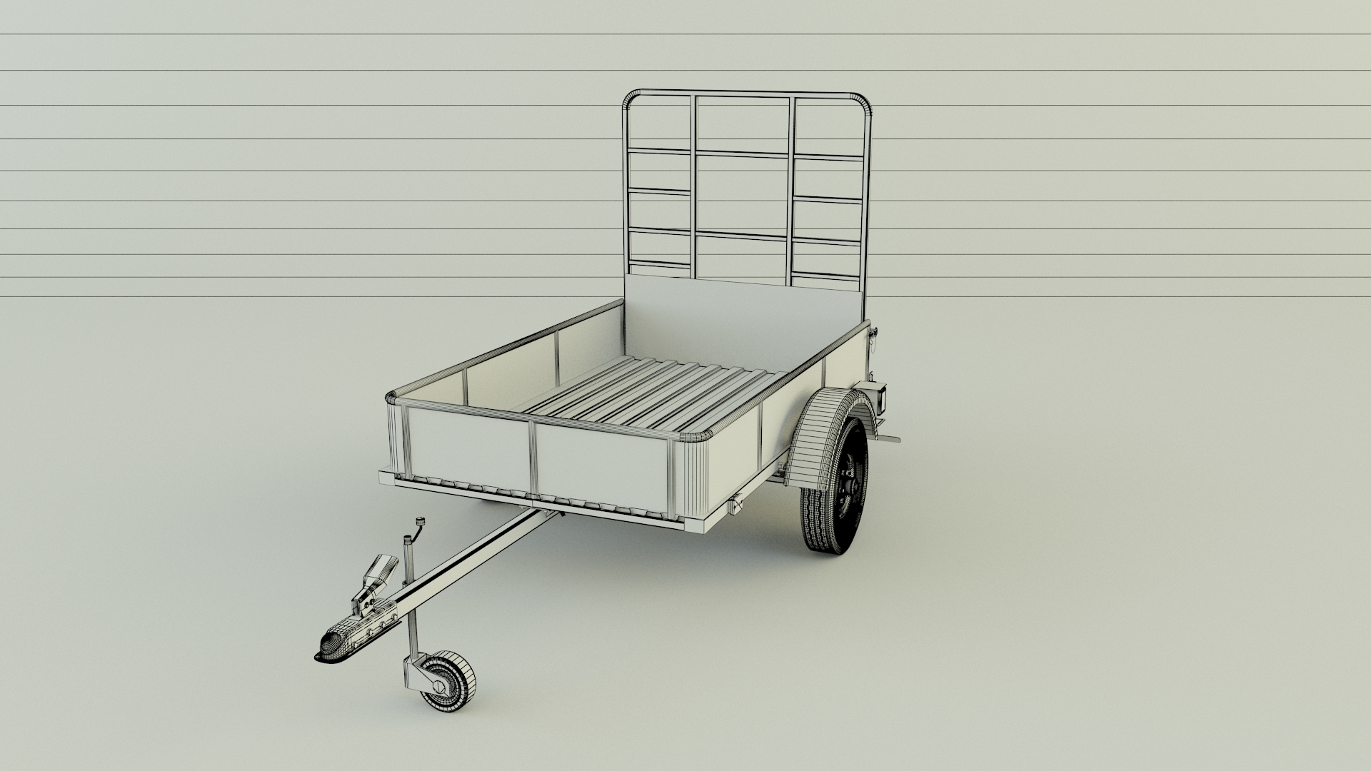 car trailer model 72 3D model by recepozturk88 | 3DOcean