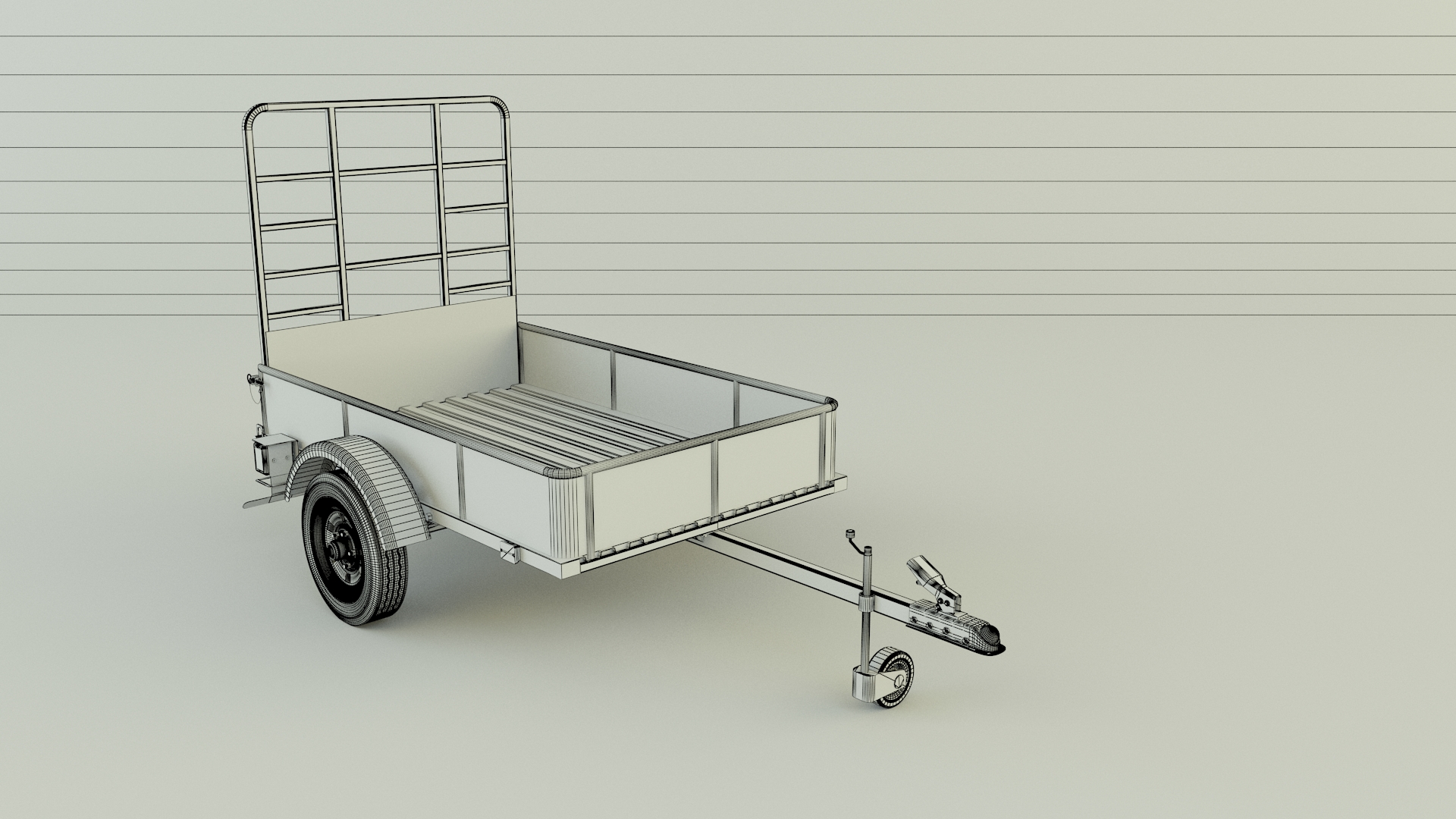 car trailer model 72 3D model by recepozturk88 | 3DOcean
