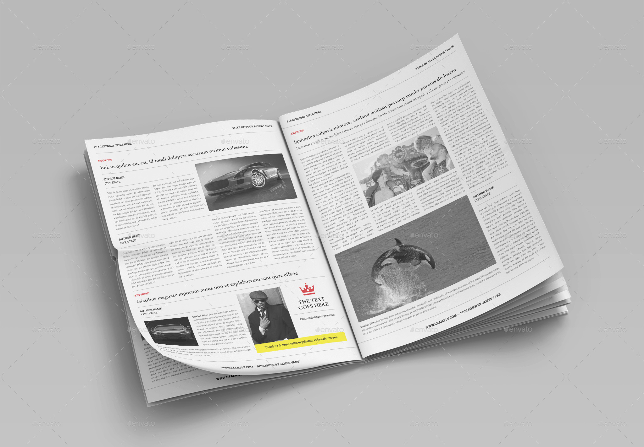 Old Style Newspaper Template, Print Templates | GraphicRiver