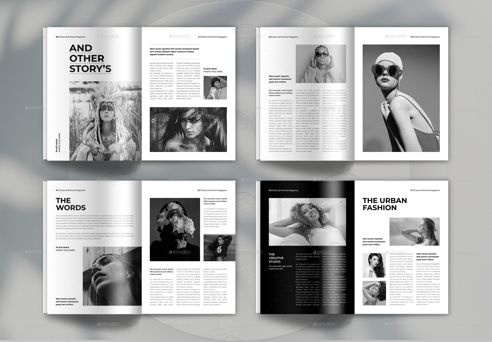 Minimal Magazine Template, Print Templates | GraphicRiver