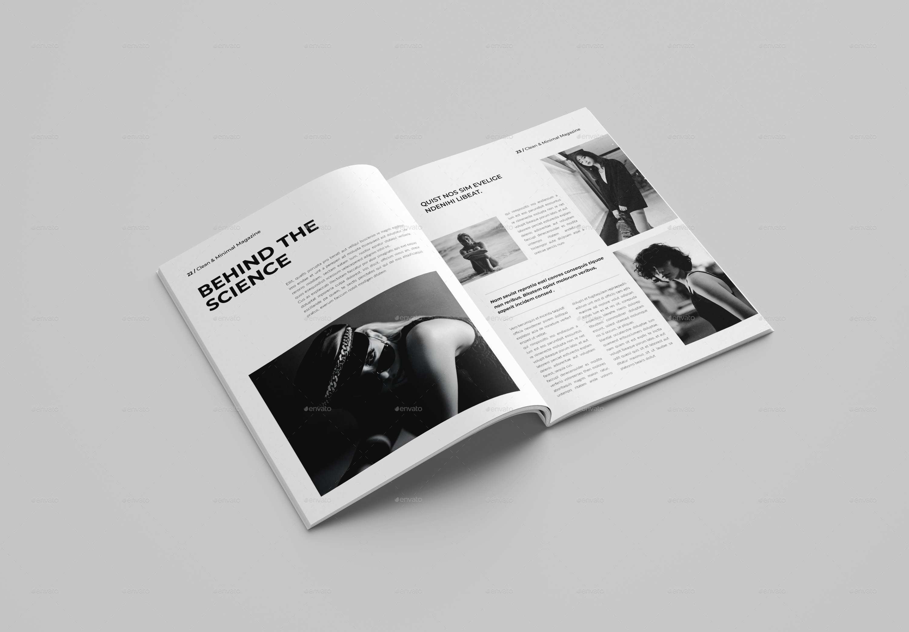 Minimal Magazine Template, Print Templates | GraphicRiver