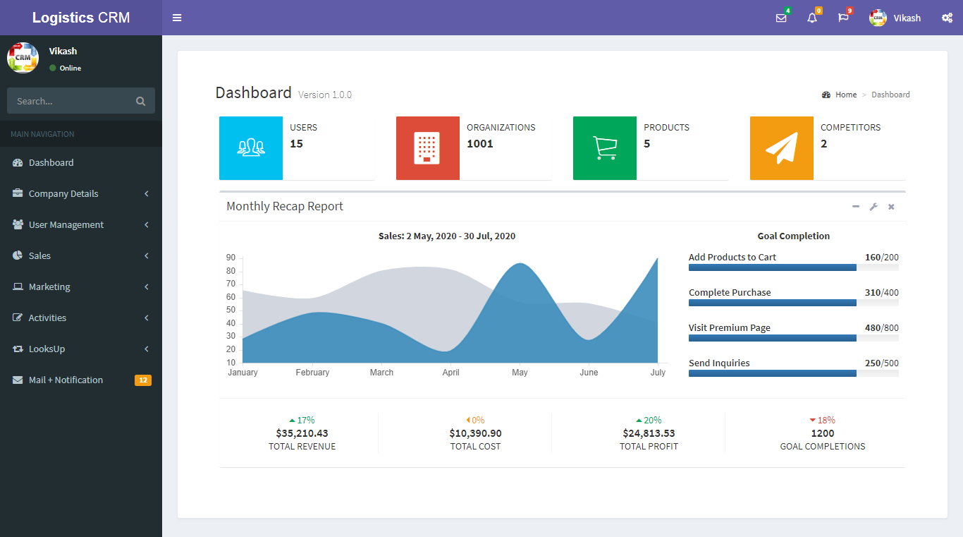ADVANCED LOGISTICS CRM by GpsyPro-Lab | CodeCanyon