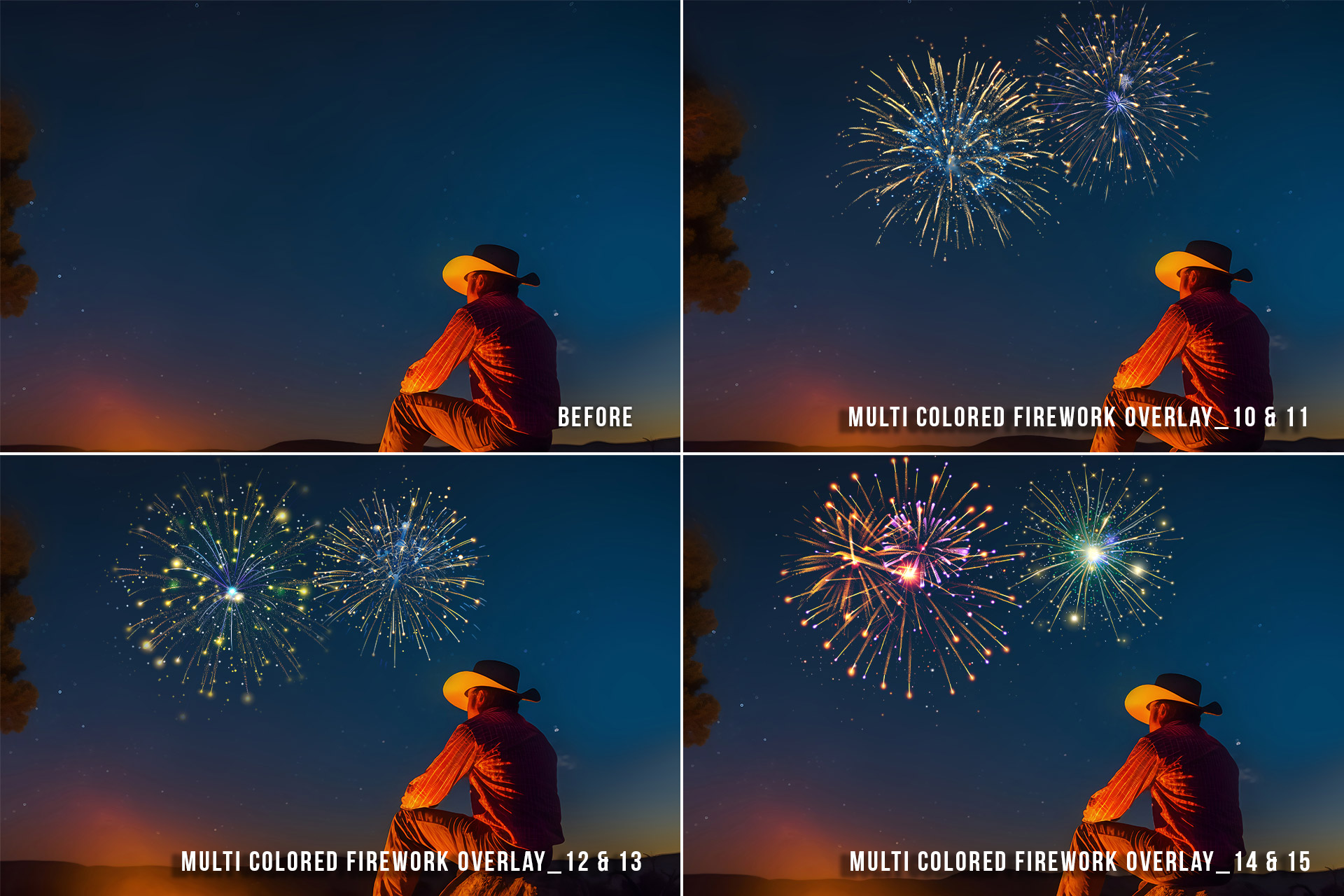 Realistic Fireworks Overlays Firework PNG transparent overlay 4th of ...