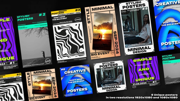 Modern Posters, After Effects Project Files | VideoHive