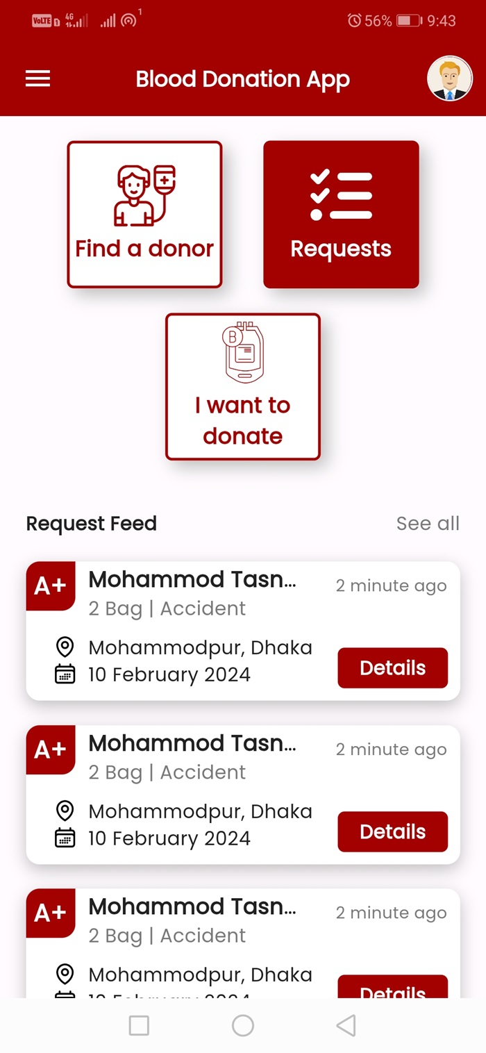 Blood Donation App Ui Kit by tasneem_hasan | CodeCanyon