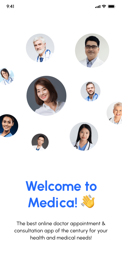 Medica - Doctor Appointment & Consultation React Native CLI App Ui Kit by lalastudio12
