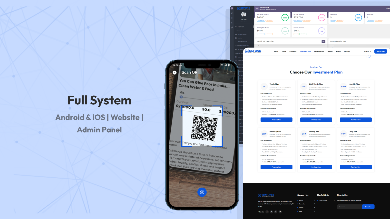 QRFund - Investment and Crowdfunding Platform with QR Code Full ...