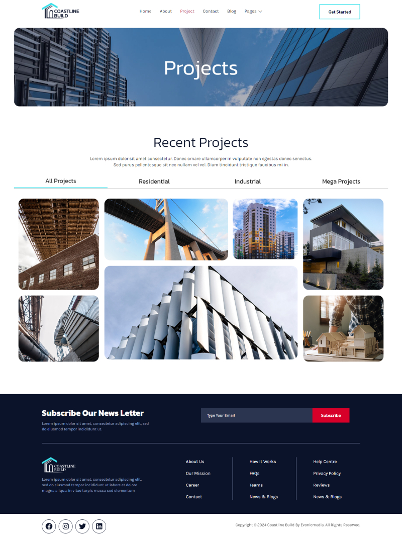 Coastline Build – Construction & Building Renovation Template Kit by ...