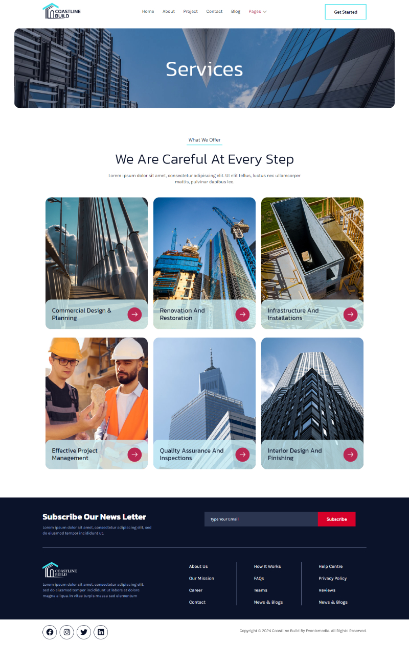 Coastline Build – Construction & Building Renovation Template Kit by ...