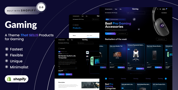 Gaming - Shopify 2.0 eCommerce Theme by WorkDo | ThemeForest