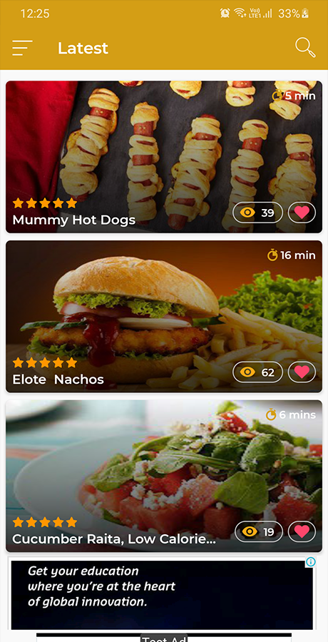 Android Recipe Book App (Cooking,Chef,Healthy Food, Admob with GDPR) by ...